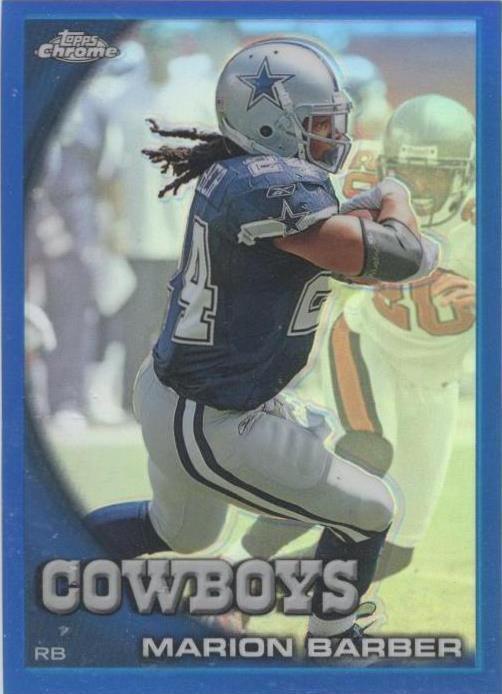 2010 Topps Chrome - Marion Barber III #C71 Blue Refractor /199 for sale ...