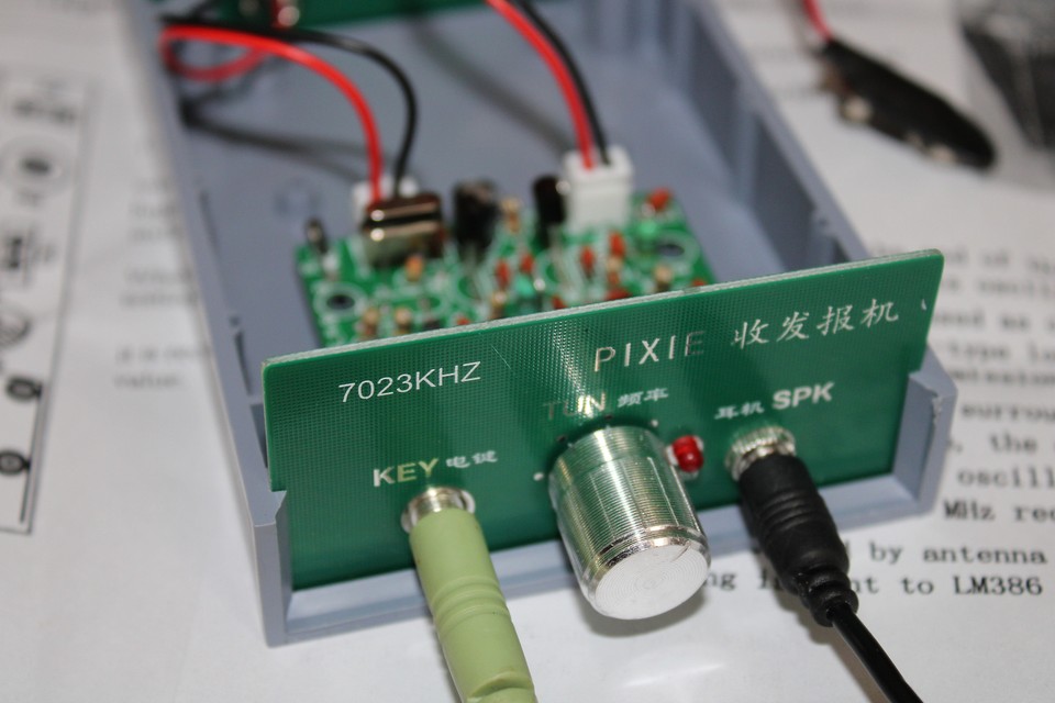 Pixie - Super Pixie CW Short Wave Transceiver Kit with case 7.023 MHz ...