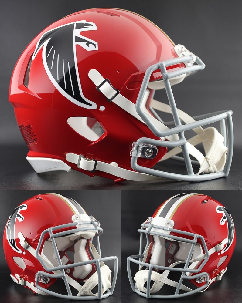 ATLANTA FALCONS NFL Full Size REPLICA Throwback Football Helmet | eBay