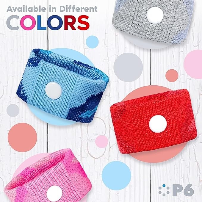 P6 Value Pack Original Cotton Motion Sickness Bands Wristbands for Anti ...