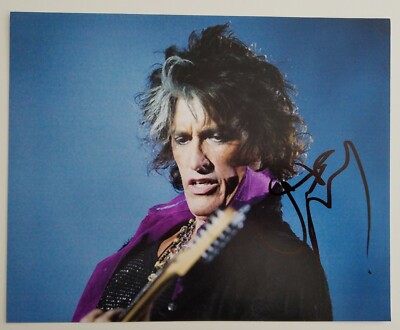 Joe Perry Signed Aerosmith 8x10 Photo Lead Guitarist Rockstar HOF ...