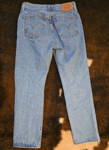 Levis 501 Button Fly Premium Jeans High Rise 100% Cotton Women's Sz W27 L28 | eBay