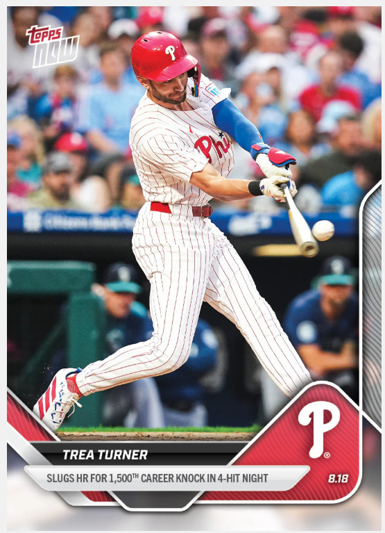 Trea Turner 2025 Topps Now #376 Gold Foil /50 Price Guide - Sports Card ...