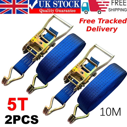 Heavy Duty Ratchet Straps 10m Tie Down Secure Cargo Lorry Truck | eBay UK