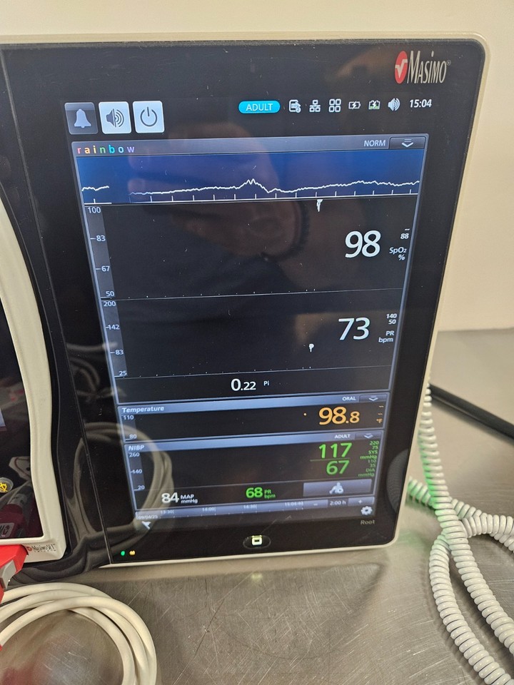 Masimo RDS7A Root with Rainbow Radical-7 SpO2, MAP, PR, NIBP, Pi, Temp ...