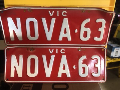 Nova63 Rego Plate | eBay Australia