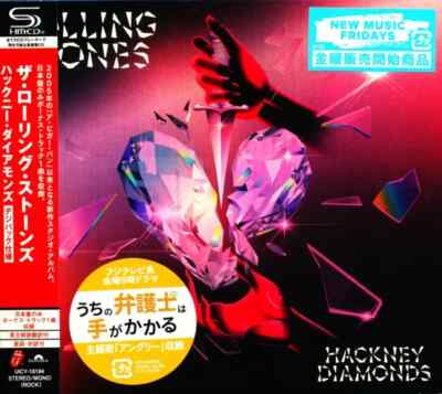 THE ROLLING STONES HACKNEY DIAMONDS W/ BONUS TRACK JAPAN JEWEL CASE SHM ...