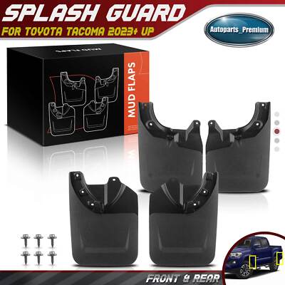4x Splash Guards Mud Flaps Mudguard w/Fender Flares for Toyota Tacoma ...