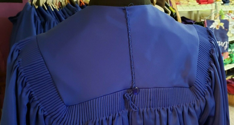 COLLEGIATE CAP & GOWN CO CHOIR GOWN ROBE ROYAL BLUE LENGTH 44" | eBay