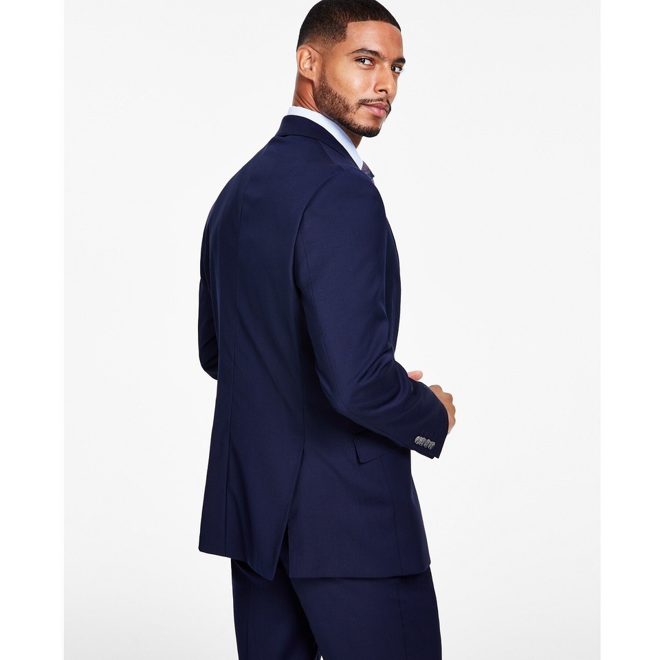 Tayion Collection Men's Classic-Fit Solid Suit Jacket Dark Blue B4HP ...