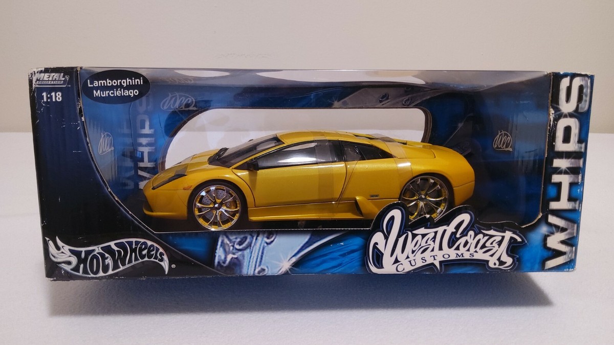 Rare Hot Wheels Customs Lamborghini Murcielago 1:18 Yellow Rare Hot Wheels Customs Lamborghini Murcielago 1:18 Yellow