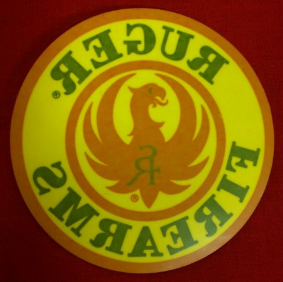 1970's RUGER FIREARMS Dealer Window Sticker Decal 3-3/4" Round New | eBay