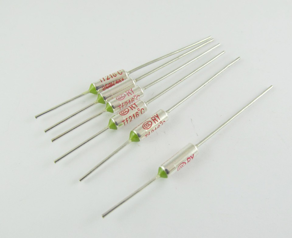 100pcs Fuses Thermal Fuse 216°C 216 Degree TF Cutoff Cut-off 10A AC ...