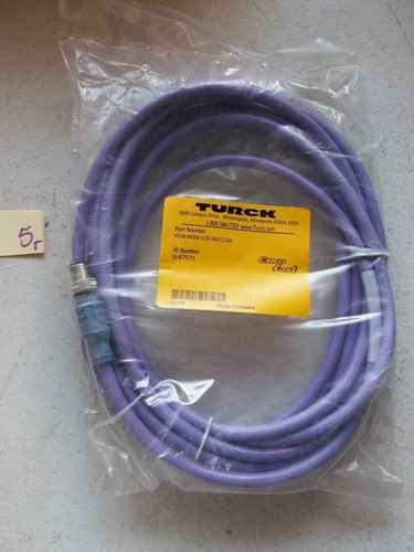 NEW IN PKG TURCK U-67571 NETWORK EUROFAST RSSW RKSW 5725-5M/C1184 CABLE ...