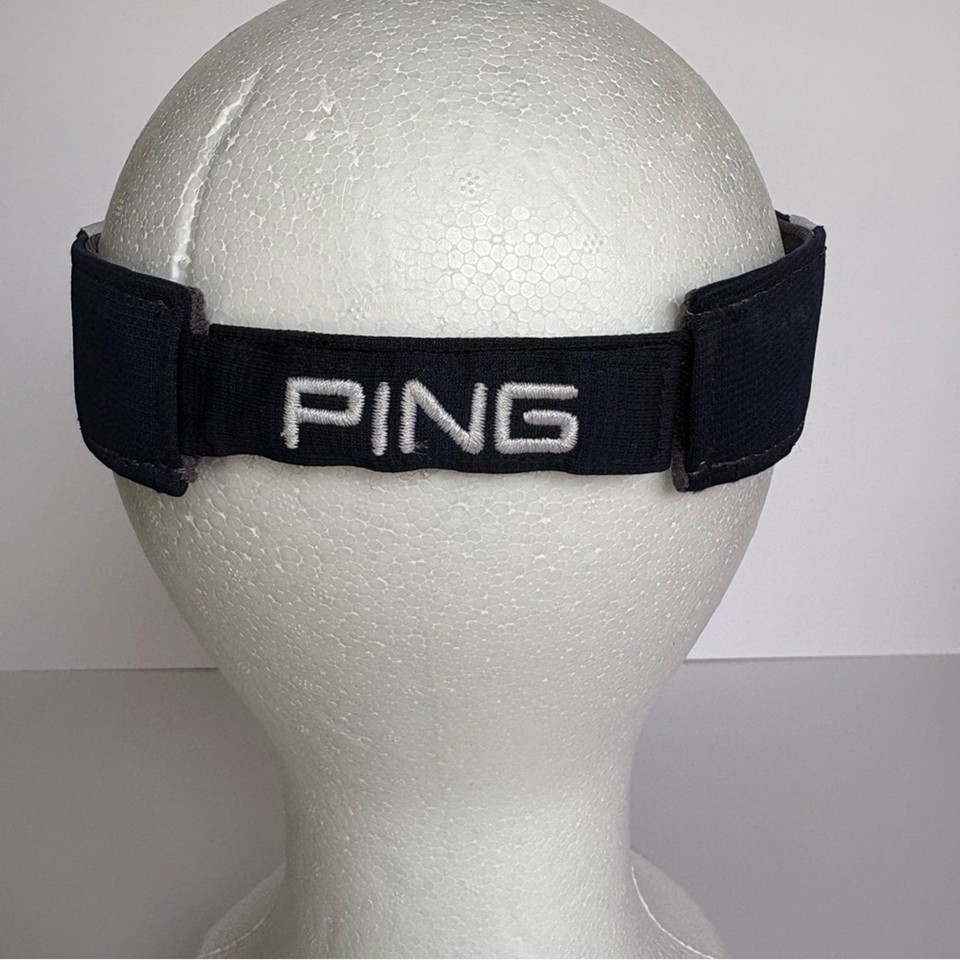 PING Men’s Logo Golf Visor Blue Adjustable Strap | eBay