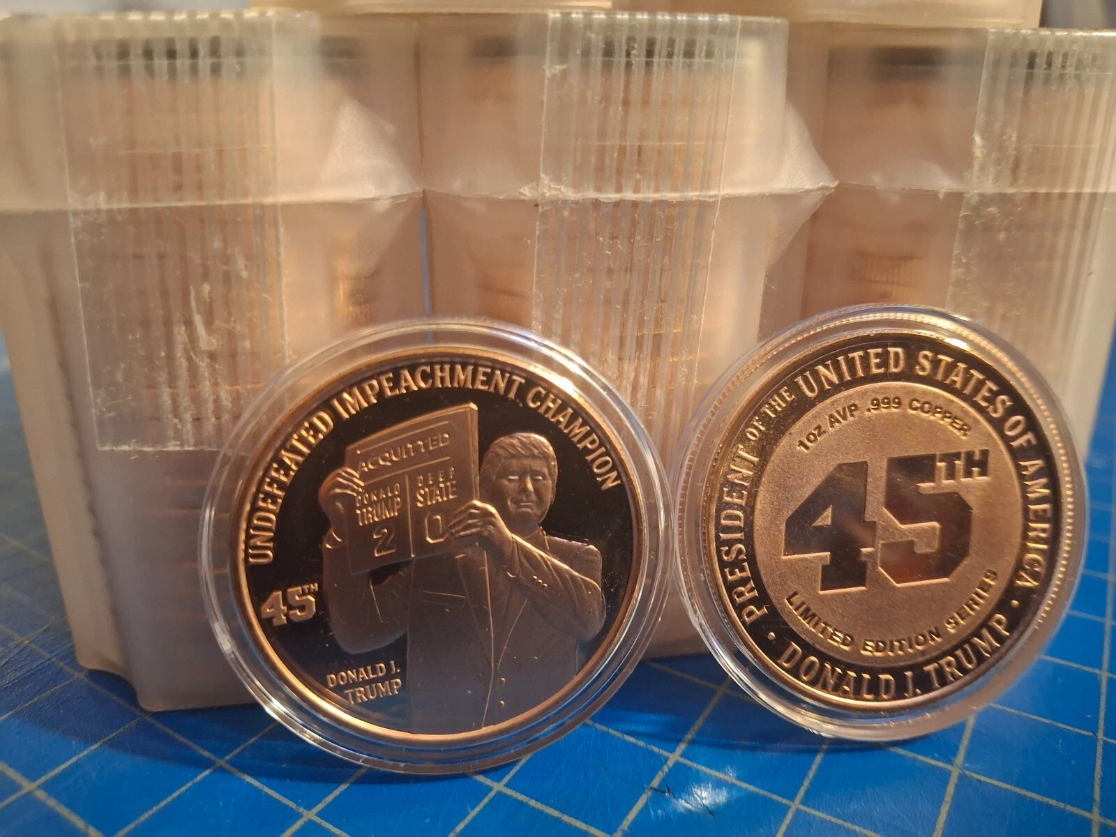 (100) Trump Impeachment Champion 1oz Copper Rounds ~ 4500 Mintage | eBay