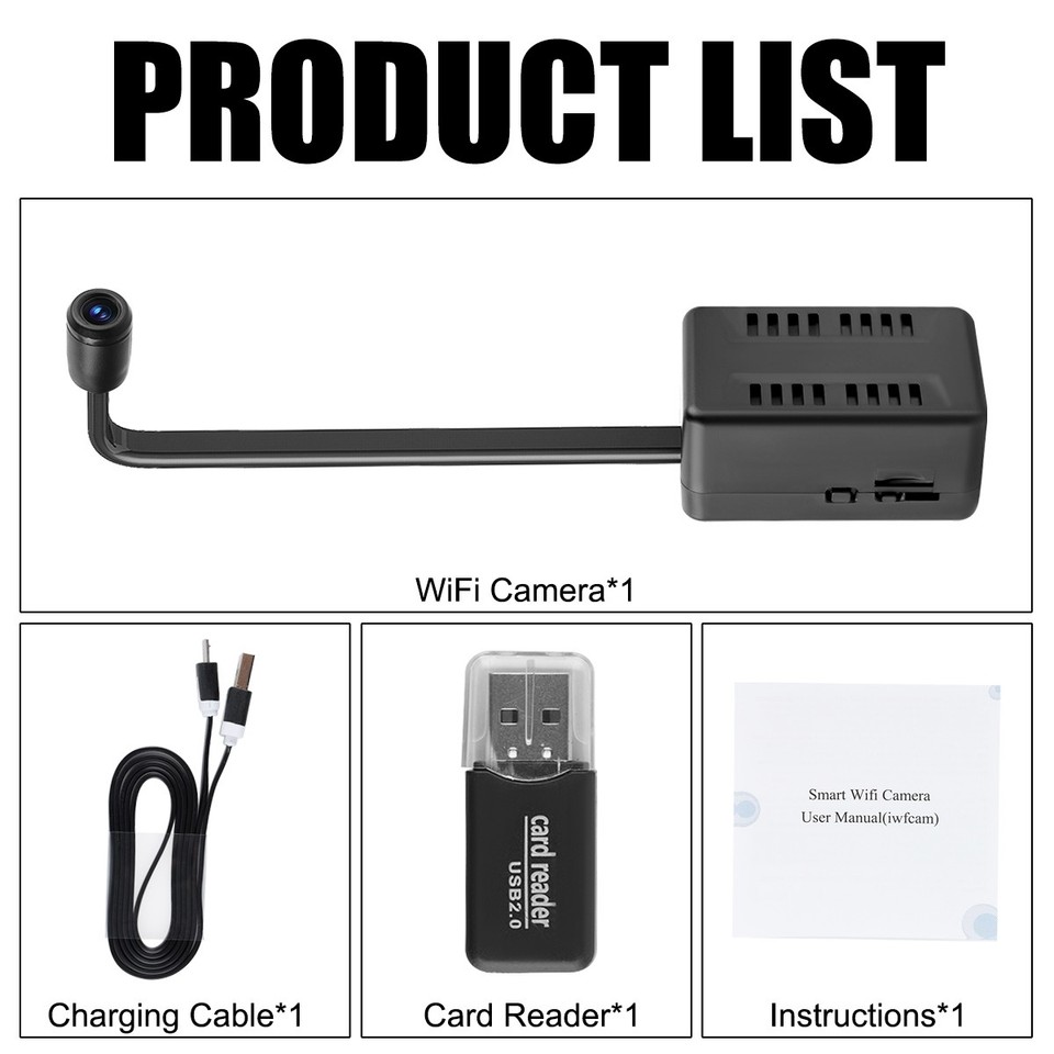 HD 4K Mini WIFI Smart DIY Camera Pinhole DVR Wireless Motion Sensor ...