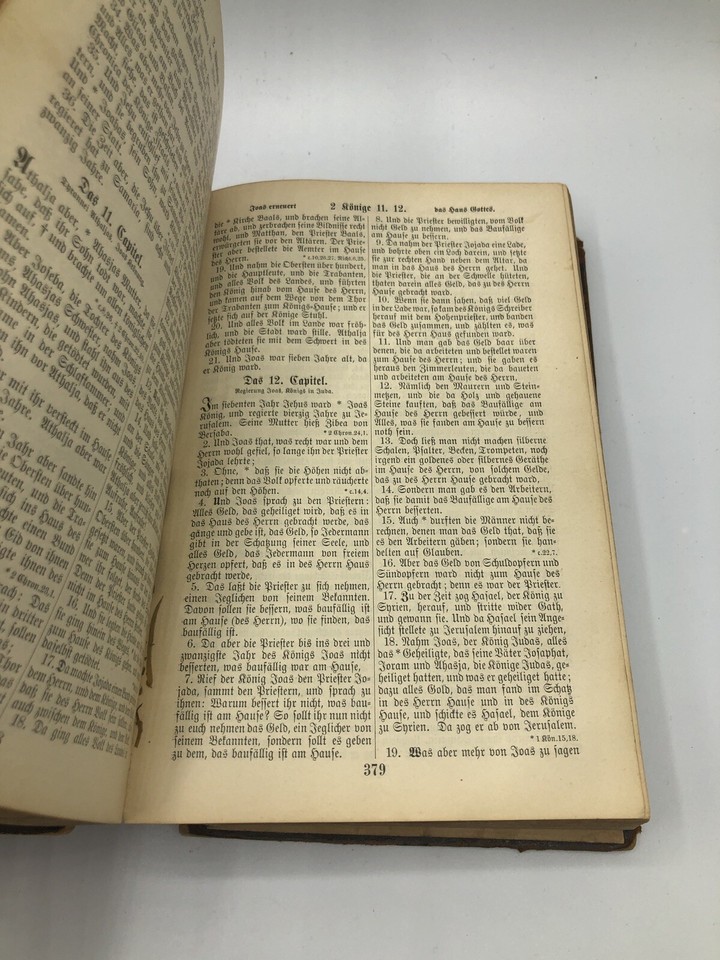 1894 Antique German Bible Martin Luther Old and New Testament Berlin ...