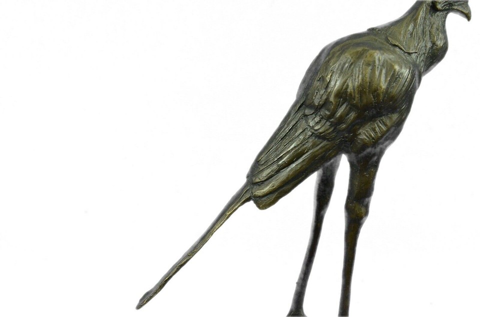 BRONZE SCULPTURE HAND MADE STATUE REMBRANDT BUGATTI STORK EXOTIC BIRD ...