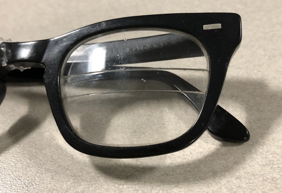 Vtg 1960s Halo Hornrimmed Military Issue Eyeglasses Frames Eye Glasses ...