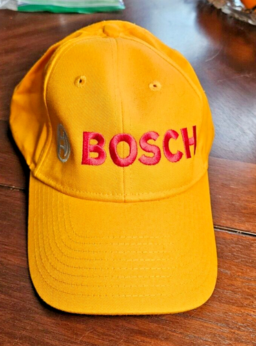 Bosch Bright Yellow Adjustable Baseball Cap Hat | eBay