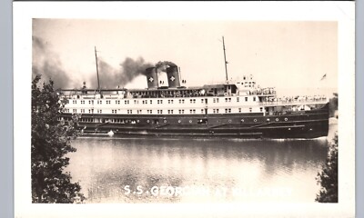 SS GEORGIAN c1950 killarney ireland real photo postcard rppc steamship ...