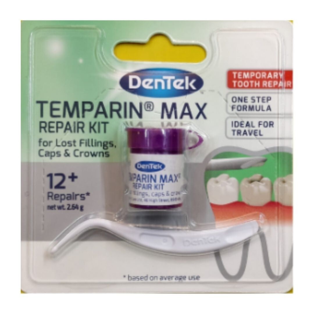 DenTek Strong Teeth Tooth Repair Dental Cement Cavity Filling Kit ...