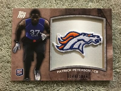 2011 Topps Rising Rookies PATRICK PETERSON Team Logo Patch #d Denver ...