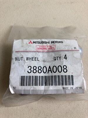 Genuine OEM MITSUBISHI NUT WHEEL SILVER SET OF 4 3880A008 | eBay