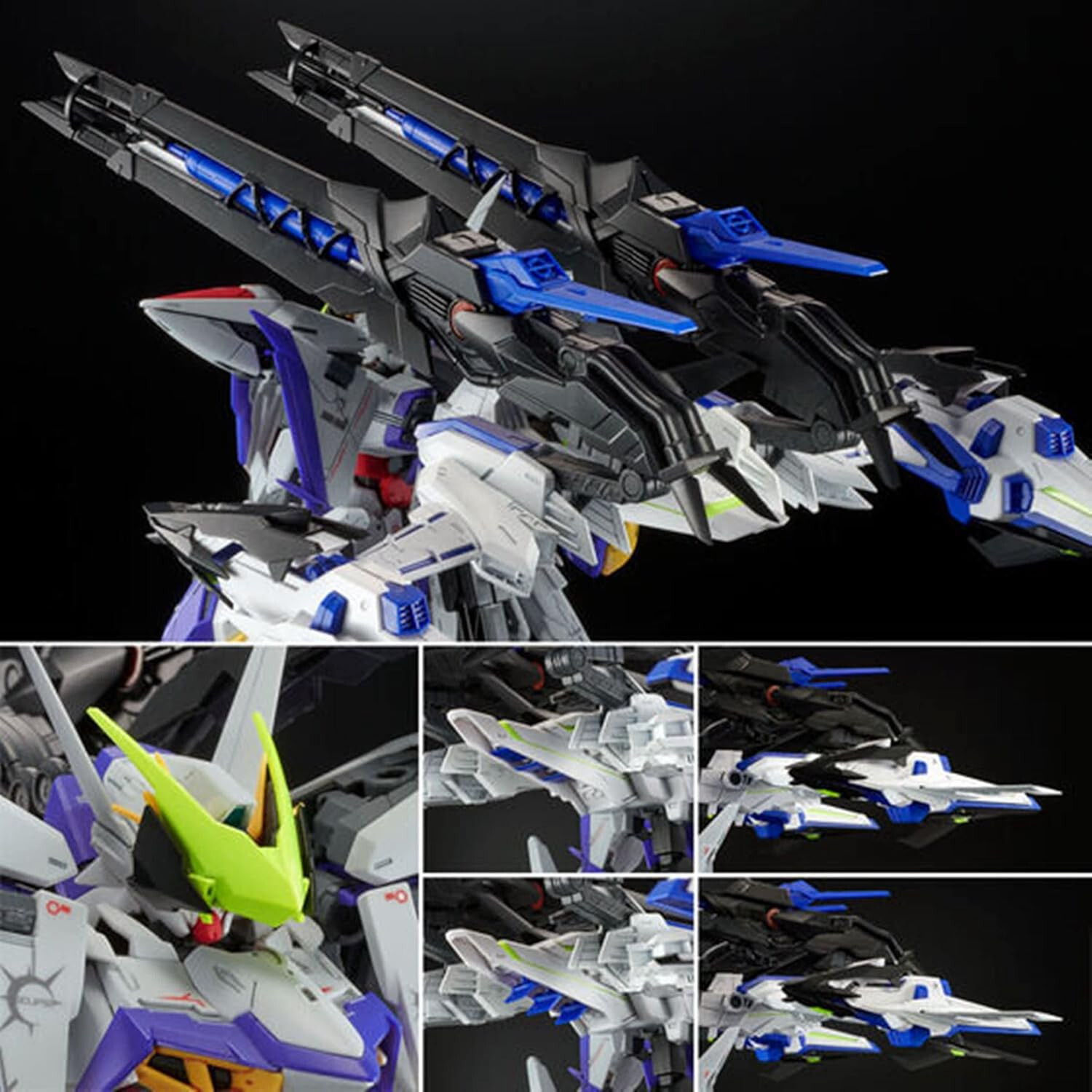 Premium BANDAI MG 1/100 MVF-X08 ECLIPSE GUNDAM + EW453R RAIJIN STRIKER ...