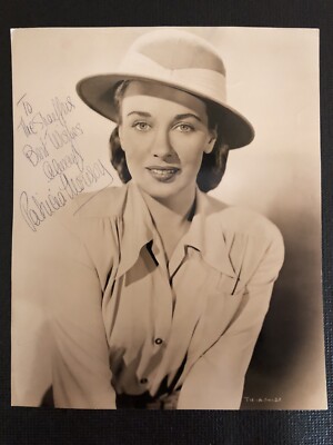 Signed Celebrity “Patricia Morison” Autograph Mint Star 7 1/2" x 9 ...