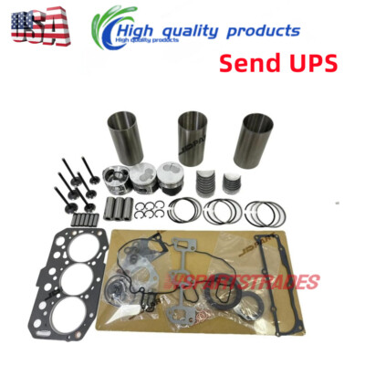 3TNM74 3TNM74F-SAKV Overhaul Rebuild Kit For Yanmar John Deere 1023E ...