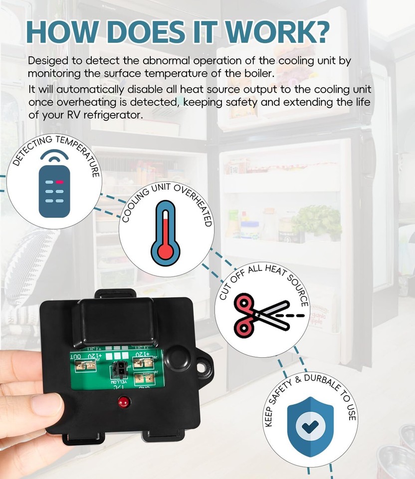 For Norcold RV Refrigerator 2118 1200 1201 1210 Temp Monitor Control ...