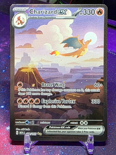 Pokémon Charizard ex 199/165 Sv: Scarlet & Violet 151 SIR Pack Fresh | eBay