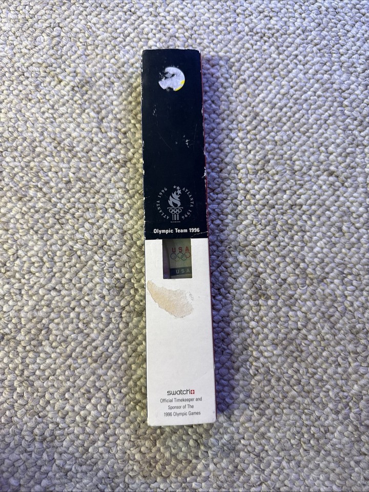 BRAND NEW Swatch Watch 1996 Olympics Atlanta Olympic Team Quartz Swiss ...