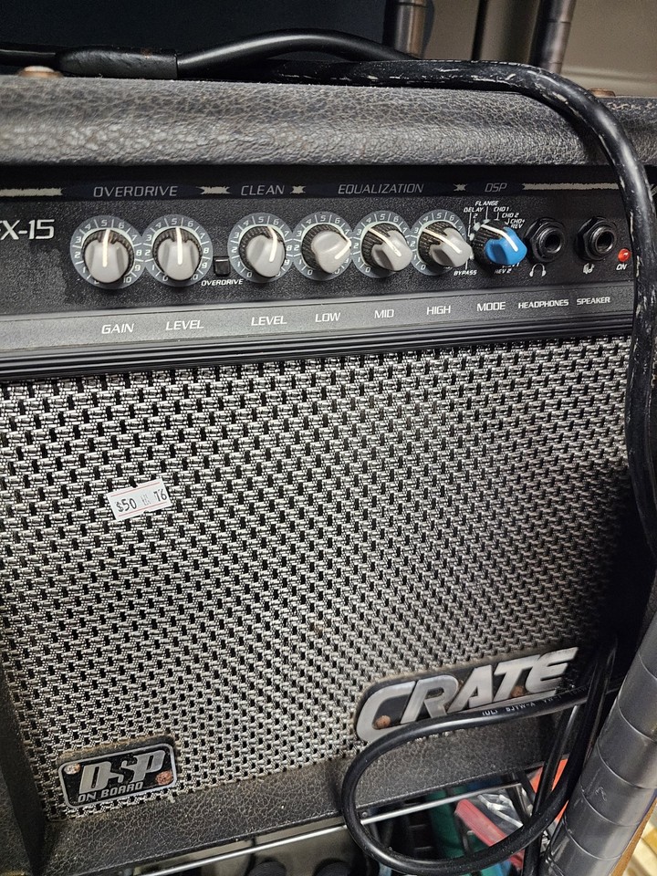 Crate Amp GFX-15 DSP On Board Guitar Combo Amplifier | eBay