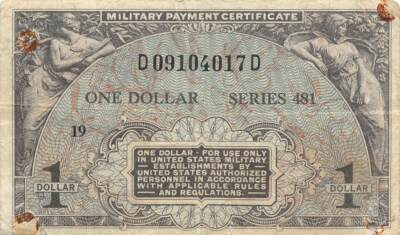 USA / MPC $1 1948 Series 481 Plate # 19 Circulated Banknote MM | eBay
