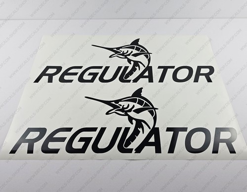 REGULATOR BOOT LOGO AUFKLEBER STICKER 2er Set 24" LANG | eBay.de