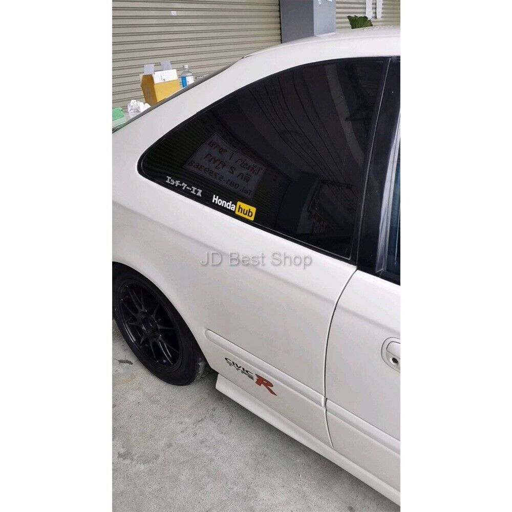 Sticker Reflective Diecut JDM Style Vinyl Honda Hub Racing Car All ...