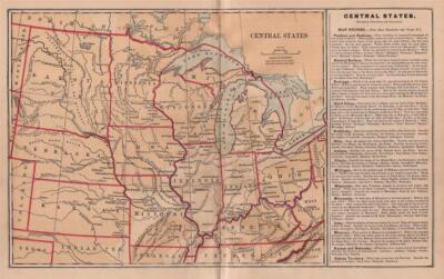 Entire US - 1879 Antique Map
