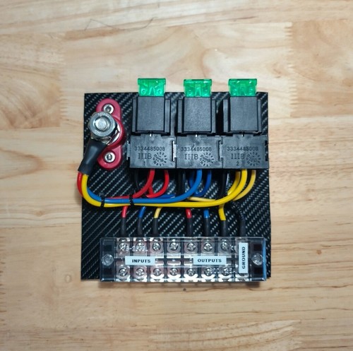 Custom Universal Drag Harness LSX 3 Way Fuse/ Relay Panel Block Race ...