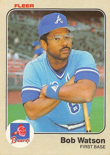 Bob Watson 1983 Fleer 151 Atlanta Braves Baseball Card | eBay