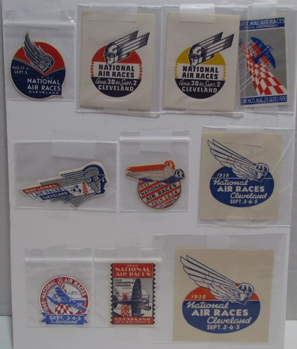 10 National Air Races Stickers 1929, 1930-33, 1938 | eBay