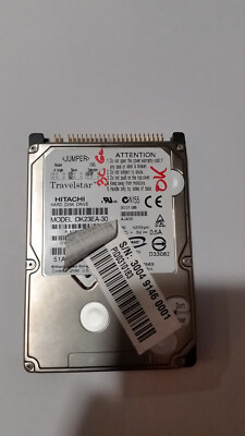 Disque dur IDE/ATA Hitachi DK23EA-30 30 Go 2,5" portable 4200 RPM testé ...