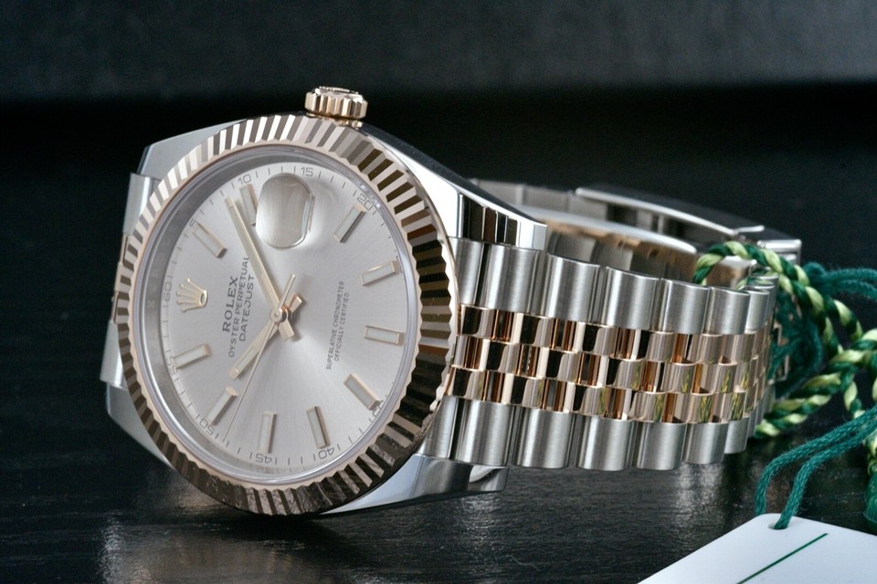 Rolex Datejust 41mm 126331 Jubilee 18K Rose Gold & Steel w/ Sun Dust ...