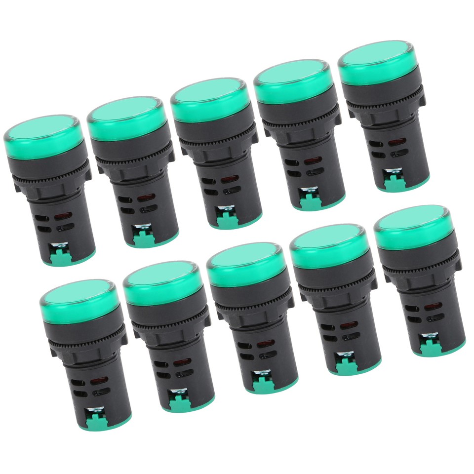 10PCS AD16‑22DS LED Indicator Light Green LED Lamp For Indication | eBay UK