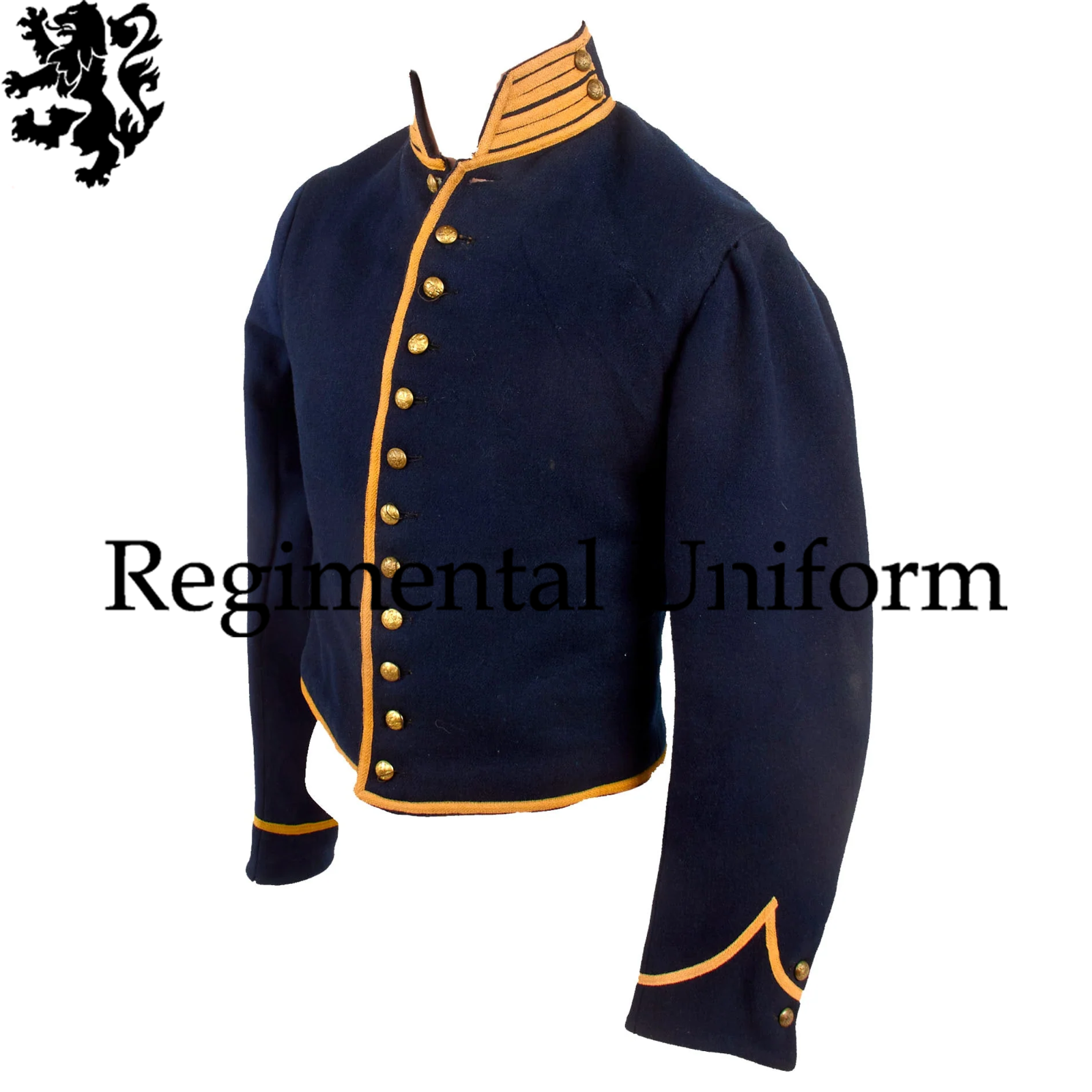 Union 1855s Army Cavalry Civil War Federal Jacket Men Navy Blue Wool ...