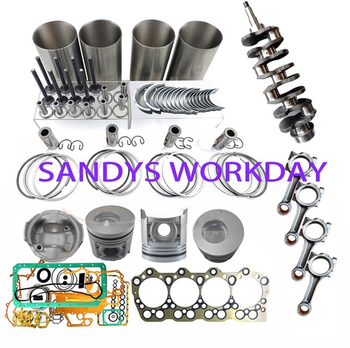 4D35 4D35T Overhaul Rebuild Kit+ Crankshaft Rod for Mitsubishi Engine ...