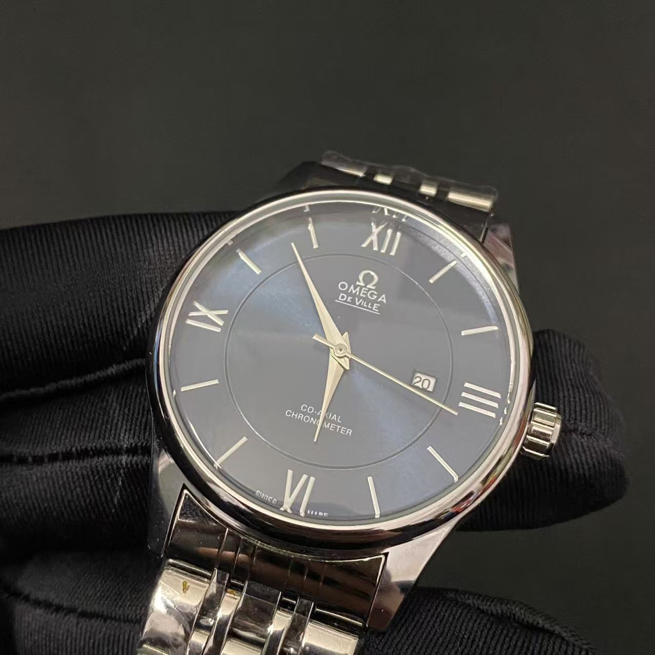 OMEGA De Ville Prestige 424.10.37.20.01.001 Coaxial Automatic Men's ...