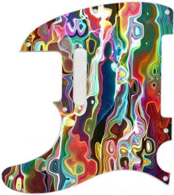 Telecaster Pickguard Left Handed Graphic to fit Fender 8 hole Abstract ...